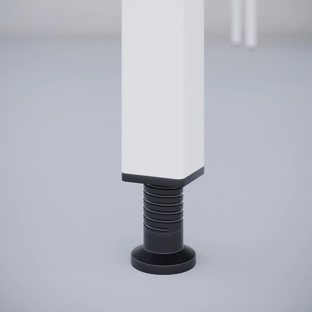 bSpace Schreibtisch, 74 cm hoch, ohne umlaufende Traverse