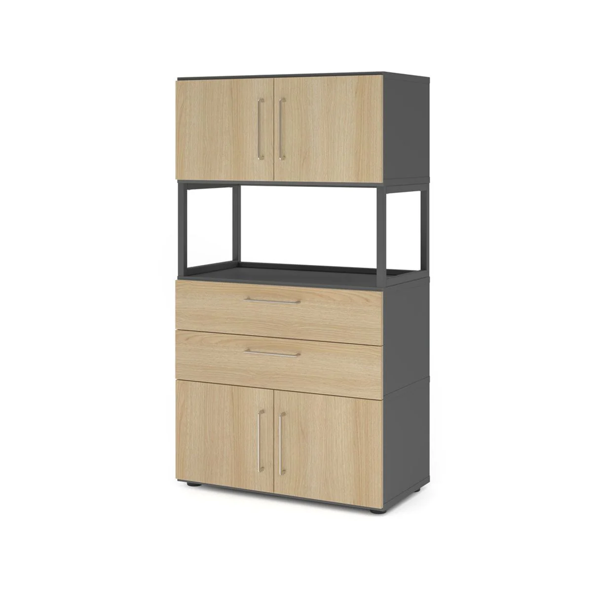 Flex Wall Regal, 80 cm breit, 40 cm tief, 153 cm hoch