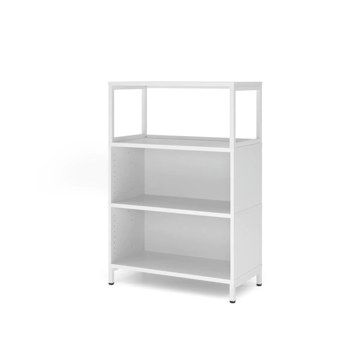 Flex Wall Regal mit offenem Bereich, 80 cm breit, 40 cm tief, 118 cm hoch
